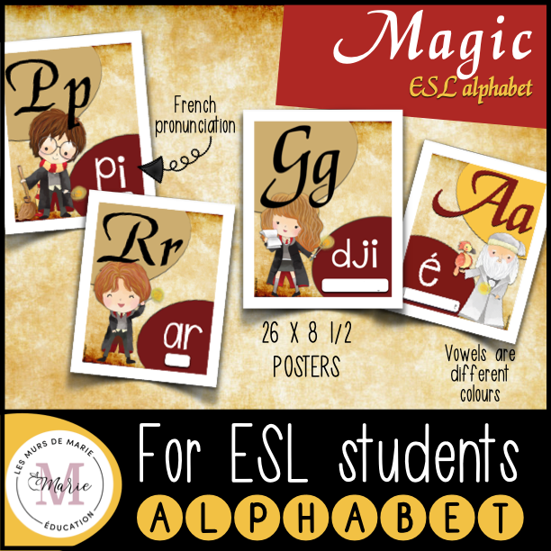 MAGIC THEME ALPHABET - CLASSROOM DECOR – Les Murs de Marie