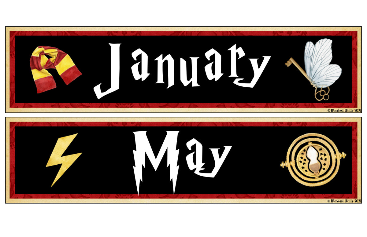 MAGIC THEME WALL CALENDAR - CLASSROOM DECOR – Les Murs de Marie