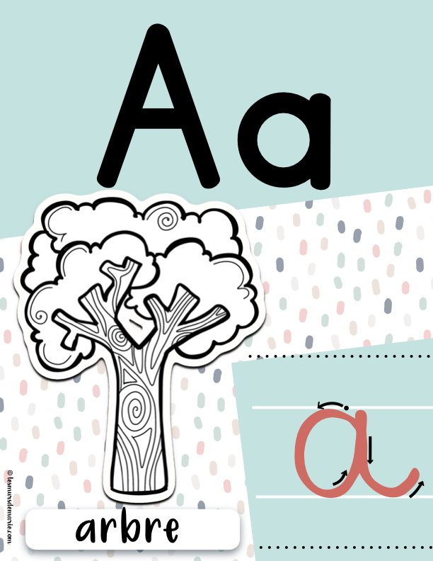 BOHO DÉCOR DE CLASSE - ALPHABET – Les Murs de Marie