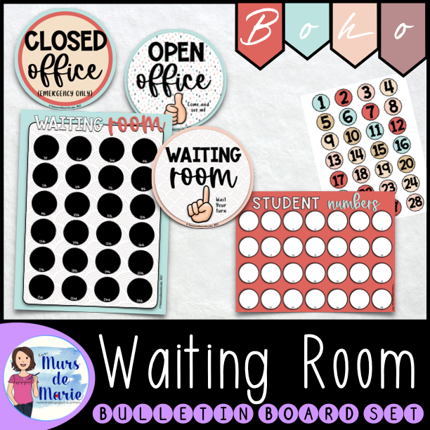 BOHO THEME WAITING ROOM - CLASSROOM DECOR – Les Murs de Marie