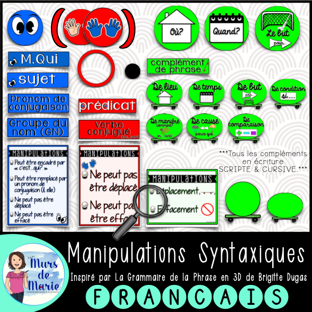 GRAMMAIRE 3D, MANIPULATIONS SYNTAXIQUES – Les Murs de Marie