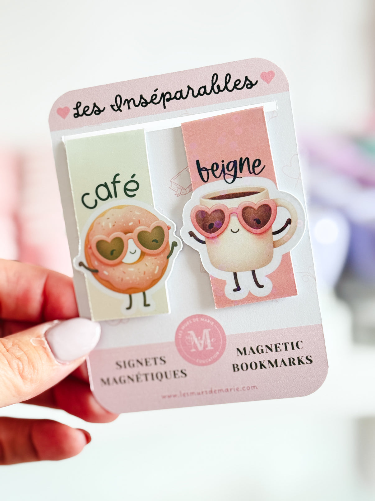 signets magnétiques inséparables café-beigne – Les Murs de Marie