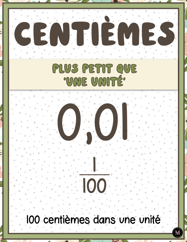 Tableau de Numération, 2e cycle *Collection Couleurs Douces* – Les Murs ...