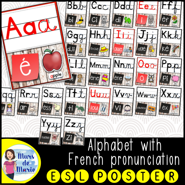 ESL ALPHABET POSTERS – Les Murs de Marie